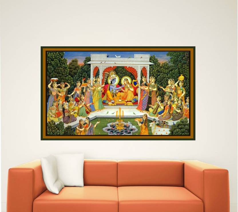 Archi Graphics Studio 80 cm Radha krishna ras leela waterproof ...