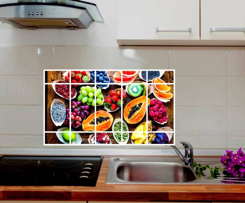 Archi Graphics Studio 73 cm Fruit Waterproof Kitchen wallpaper/poster ...