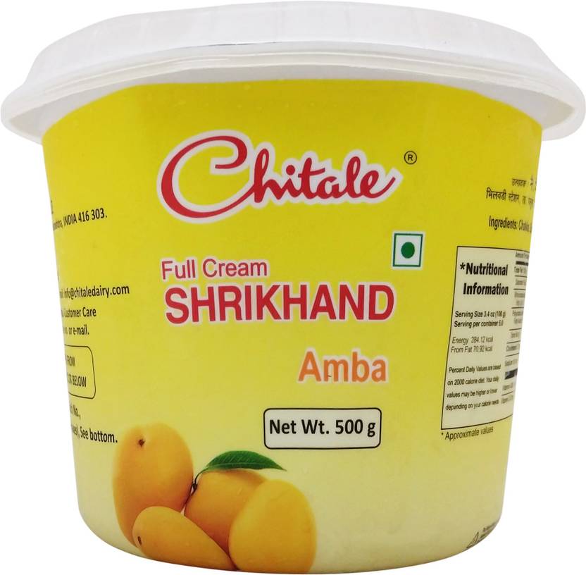 Chitale Full Cream Shrikhand Amba Plain Curd Price in India - Buy ...