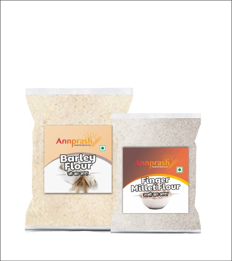 Annprash PREMIUM QUALITY BARLEY FLOUR/ JAU ATTA & FINGER MILLET FLOUR ...