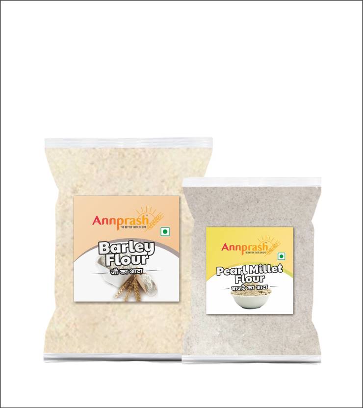 ANNPRASH PREMIUM QUALITY BARLEY FLOUR/ JAU ATTA & PEARL MILLET FLOUR ...