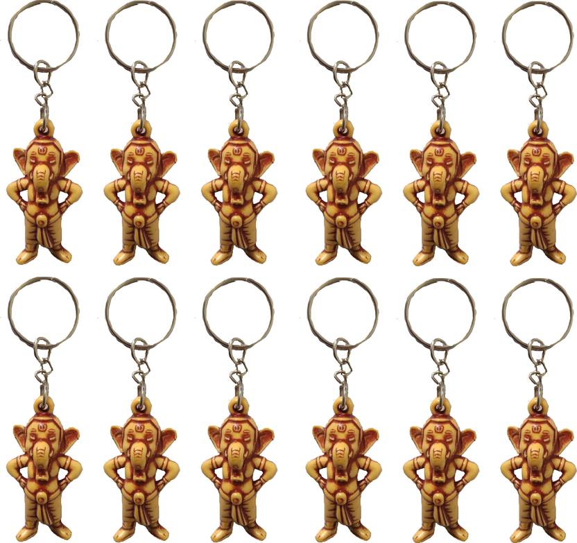 Etake Spiritual Lord Ganesha Ganesh Ganpati Keychain Key Ring (Pack of ...