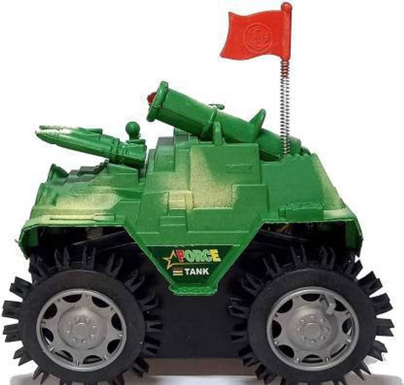 DsentSports Tank Toy Car 360 Rolling Battery Operated with Flashing Top ...