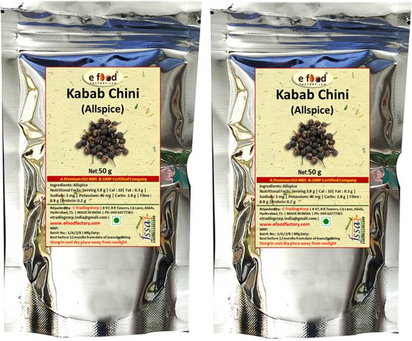 E Food Factory Kabab Chini ( Allspice ) 50 g In Pouch , Pack Of 2 Price ...