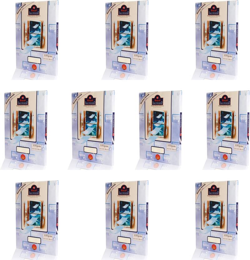 Flipkart.com | bilt C Cream Plain A4 100 gsm Royal Executive Bond Paper ...