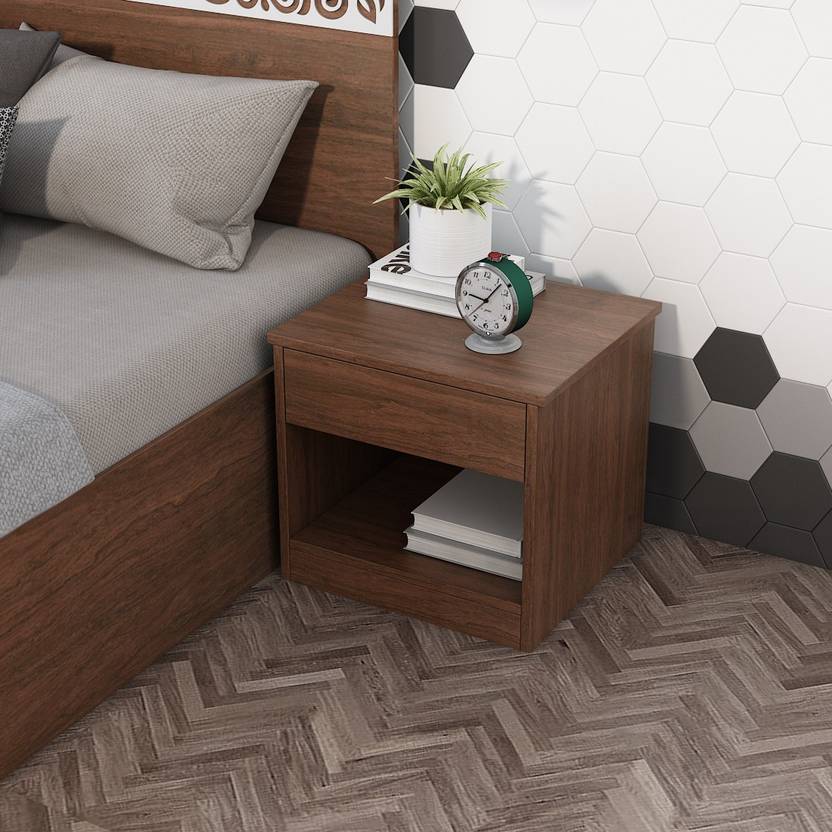 A GLOBIA CREATIONS Engineered Wood Bedside Table Price in India - Buy A ...