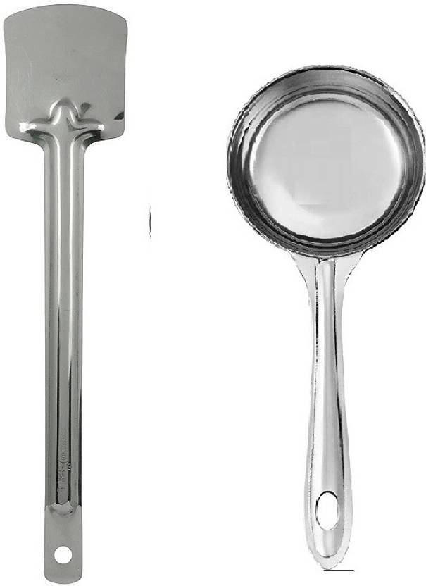 MASSEY Stainless Steel Perfect Dosa Making Spoon/Ladle Set of 2 Pcs ...