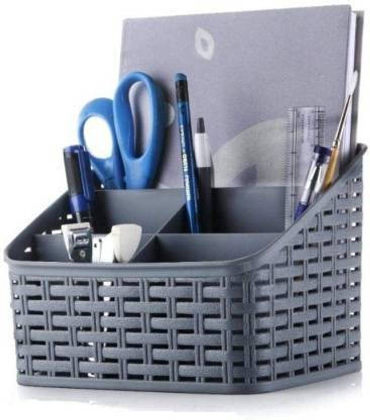 Flipkart.com | Bekner 5 Compartments plastic pen stand - pen stand