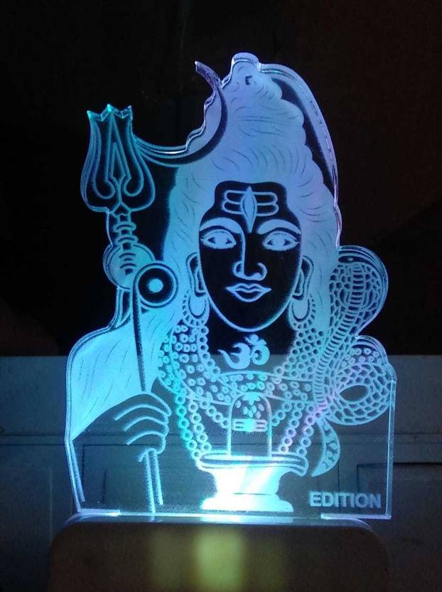 wintrezza Lord Shiva Night Lamp Night Lamp Price in India - Buy ...