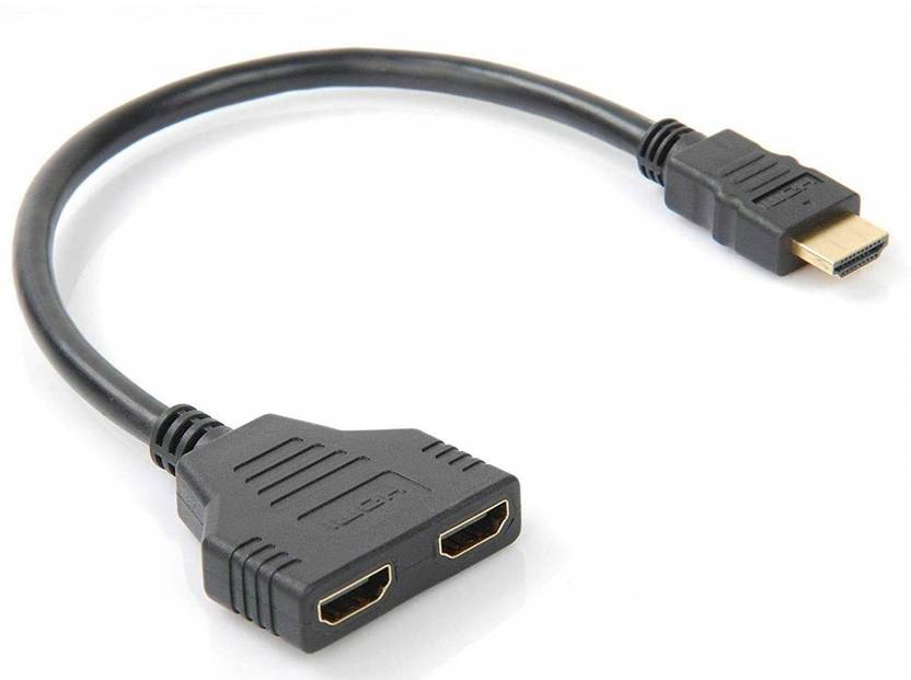 microware TV-out Cable HDMI Y Splitter, 1080P HD HDMI Port Male to 2 ...