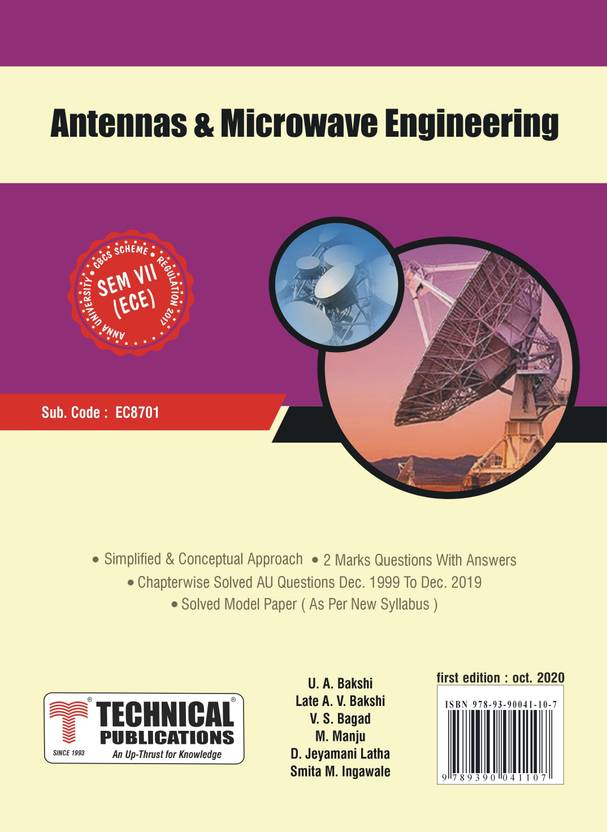 Antennas & Microwave Engineering for BE Anna University R17 (VII-ECE ...