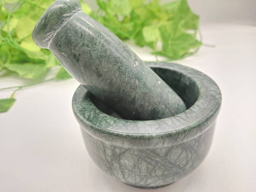 Parijata Granite Mortar and Pestle for Grinding Stone Kitchen ( Marble ...