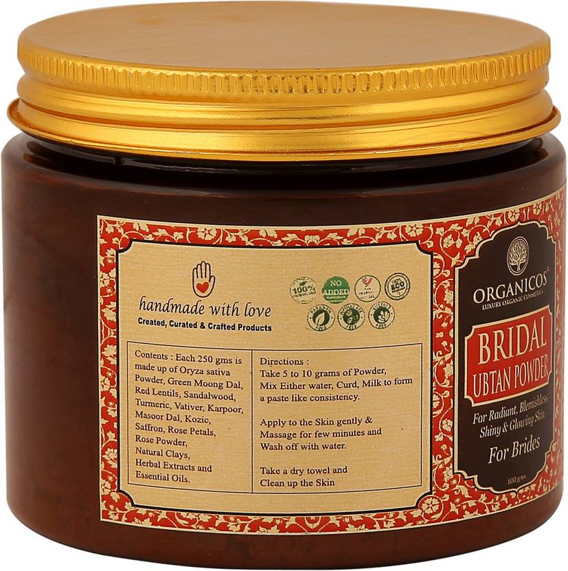 ORGANICOS Bridal Ubtan Powder for Radiant, Blemishless,Shining ...