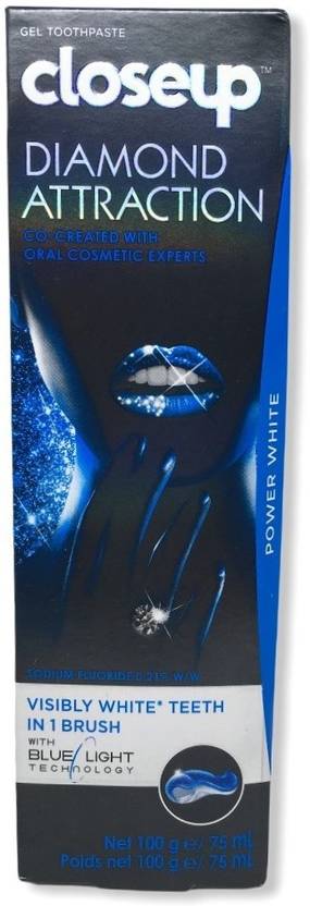 Closeup Diamond Attraction Visibly White in 1 Brush 75 ml Toothpaste ...