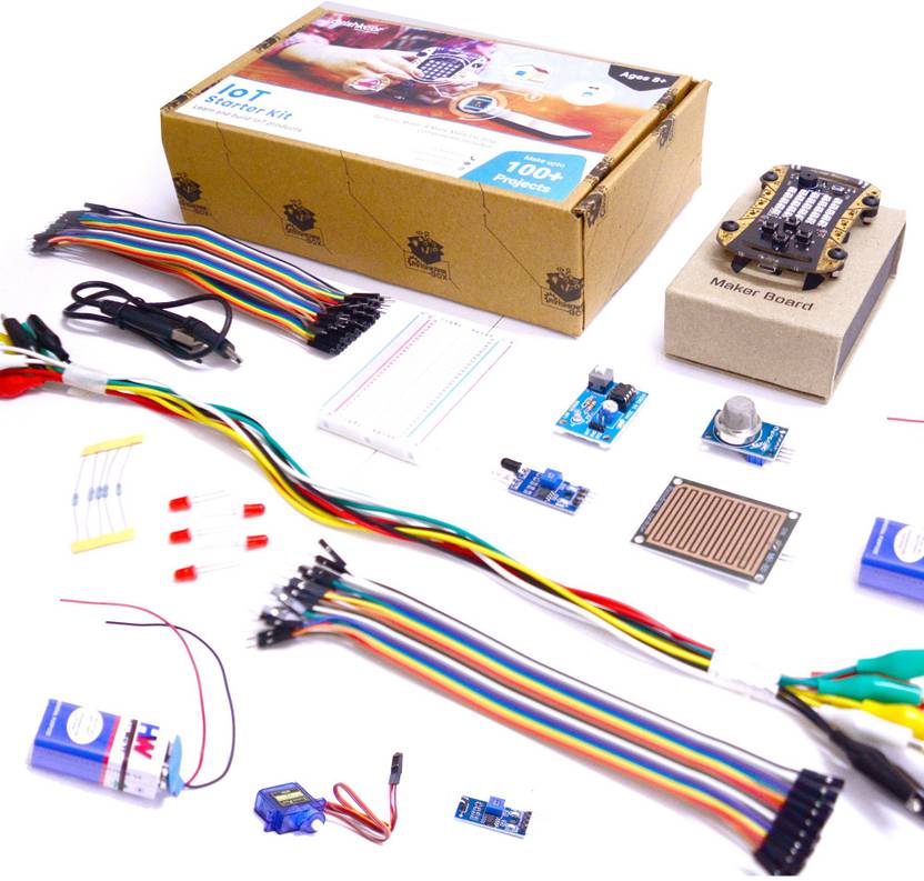 Avishkaar Box IoT Starter kit with 100 projects for 10 years and above ...