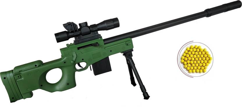 IndusBay AWM Sniper Toy gun with BB Plastic Bullets , Big Size PUBG AWM ...