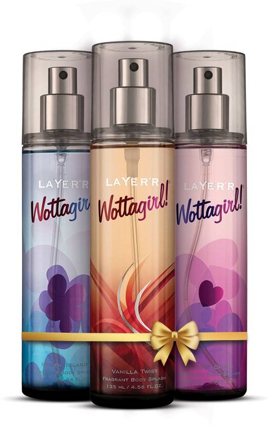 LAYER'R Wottagirl Body Splash Combo Vanilla Twist, Mystic Island ...