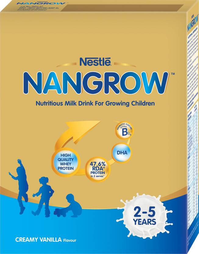 Nestle Nangrow Nutritious Milk Drink Creamy Vanilla for Growing ...