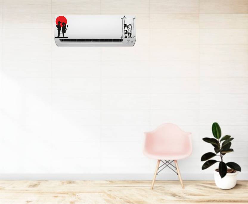 Aalam Designs Multi Color Decorative Air conditioner Sticker - AC ...