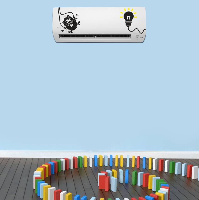 Crown Decals 30 cm Multi Color Decorative Air conditioner Sticker - AC ...