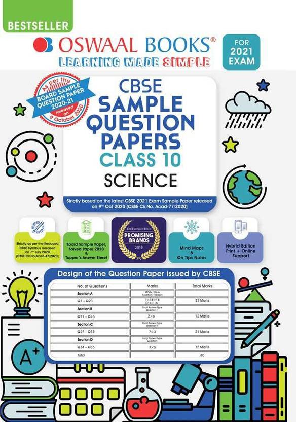 Oswaal Cbse Sample Question Paper Class 10 Science Book: Buy Oswaal ...