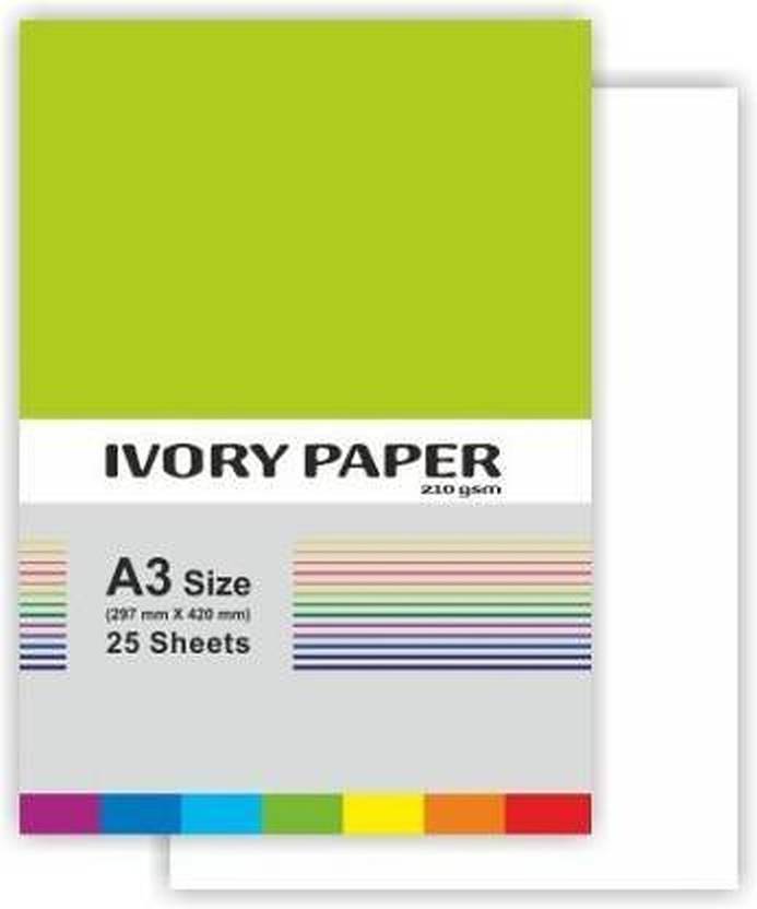 Flipkart.com | Royal Kraft Super Fine Unruled Ivory A3 210 gsm A3 Paper ...