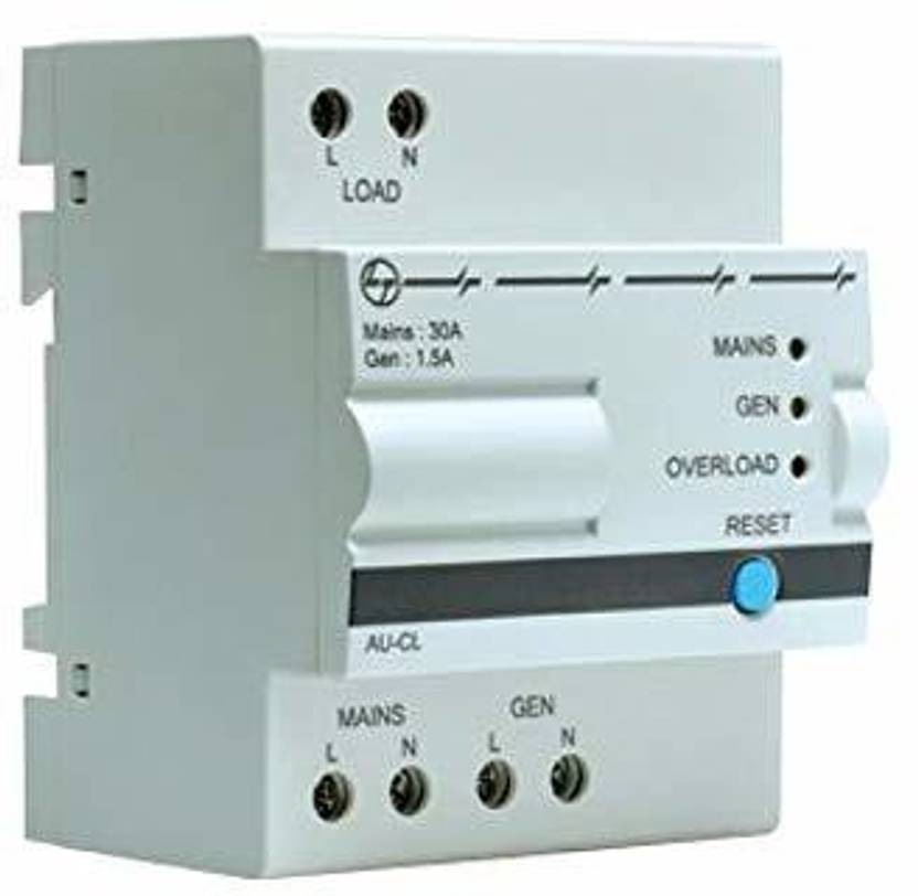 L&T ACCL Single Phase 30Amps (EB 30A / DG : 30A) Automatic Changeover ...