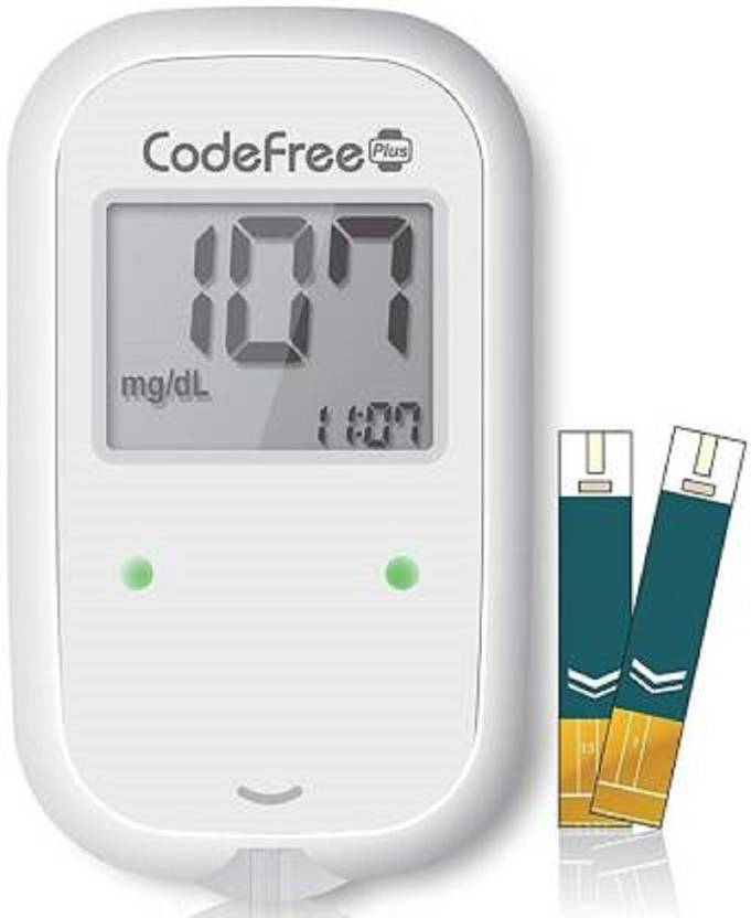 Codefree standard Codefree Plus Glucometer( WHITE Glucometer Price in ...