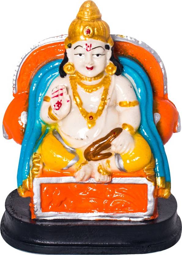 Green Value God Kuber Statue Spiritual Puja Vastu Fegurine | Lord Kuber ...