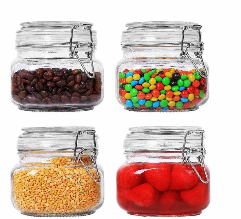 Massive Reckon Steel Clamp Lid and Silicon Seal, Air Tight Glass ...