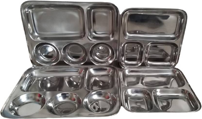 Steelshine Online Stainless Steel Compartment dinner/lunch/bhojan/Mess ...