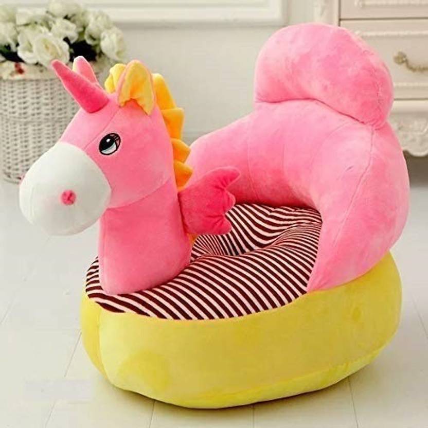 Kiddietown Unicorn Shape Soft Plush Cushion Baby Sofa Seat or Rocking ...