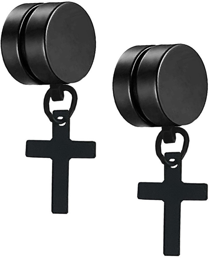 Cross earrings incredible men magnetic
