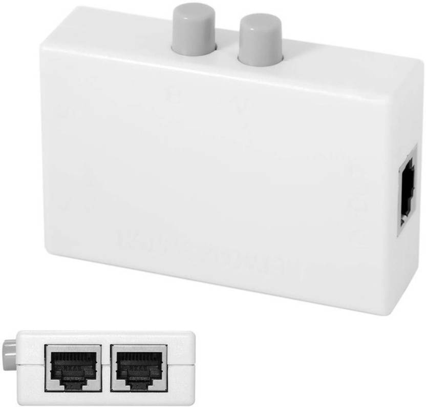 Statusbright 2 in 1 Out 2 Ports Rj45 LAN Cat Network Switch Selector ...