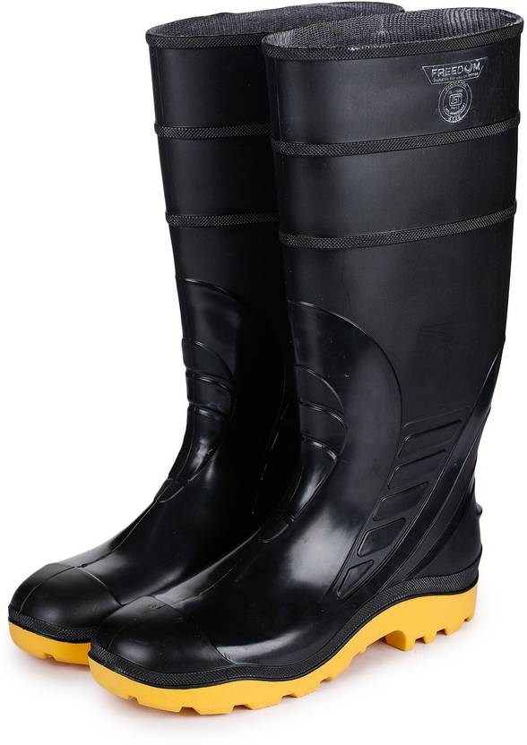 Liberty Freedom FlexiSafe Yellow Sole Steel Toe ISI Gumboot,Height-15 ...