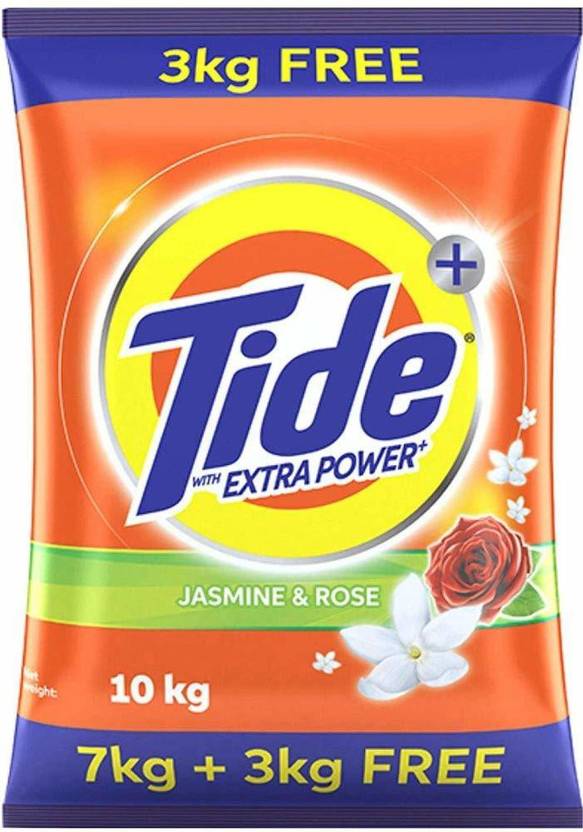 Tide JASMINE AND ROSE 7KG PLUS 3KG Detergent Powder 10 kg Price in ...