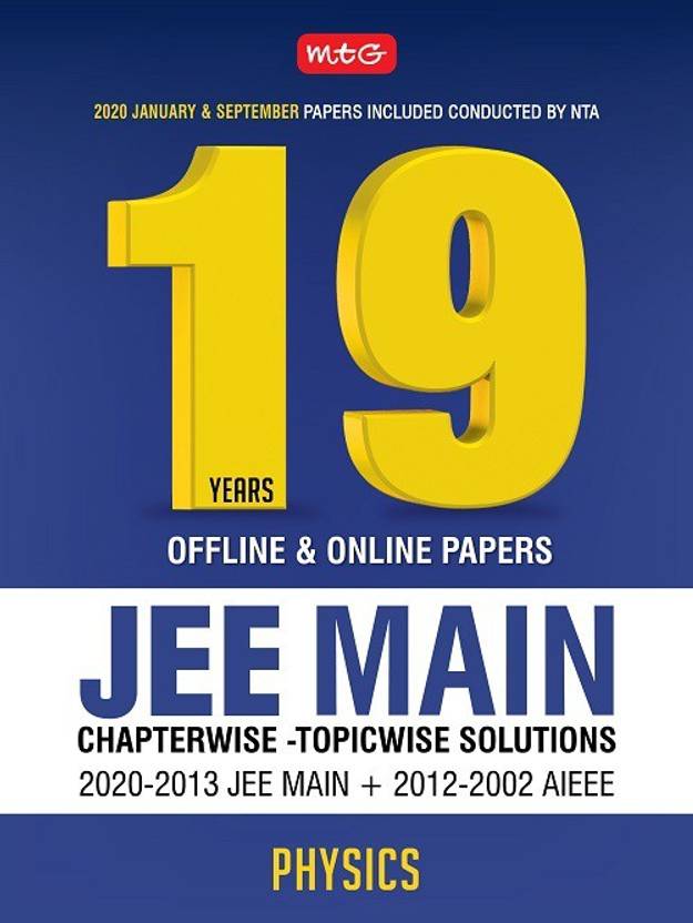 19 Years JEE Main Chapterwise Solution-Physics 2020: Buy 19 Years JEE ...