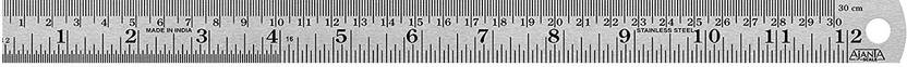 Flipkart.com | Ajanta Scale 01 Ruler - Foot Steel Ruler