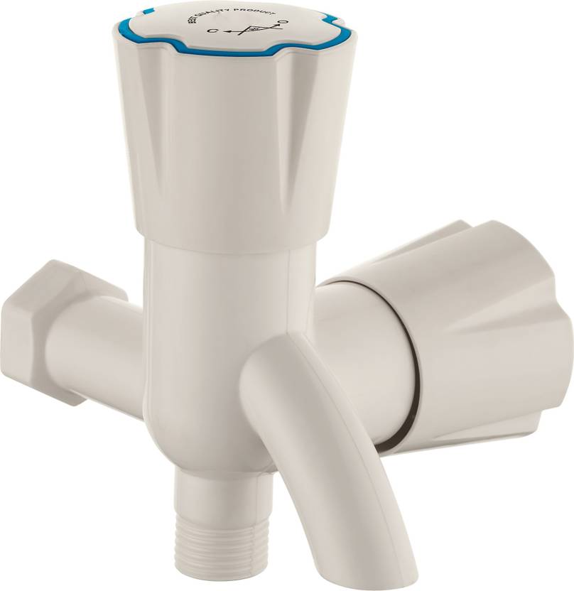 Axtry PT344I_1 ABS Plastic PTMT Water Tap/2 Way Tap/2 Way Bib Tap/Two ...