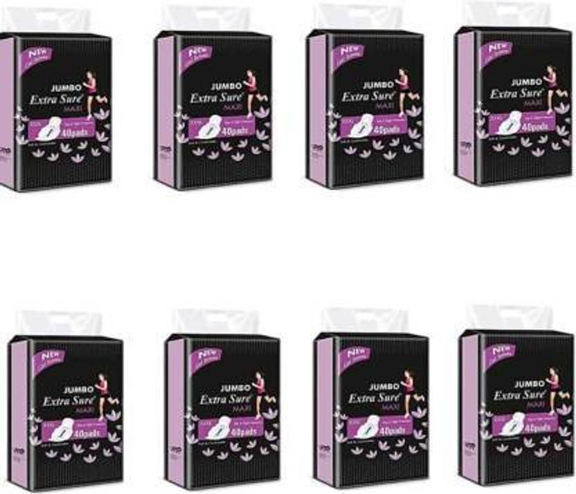 Extra Sure sanitery pad 320 mm maxi care xxxl size (pack of 8) Sanitary ...