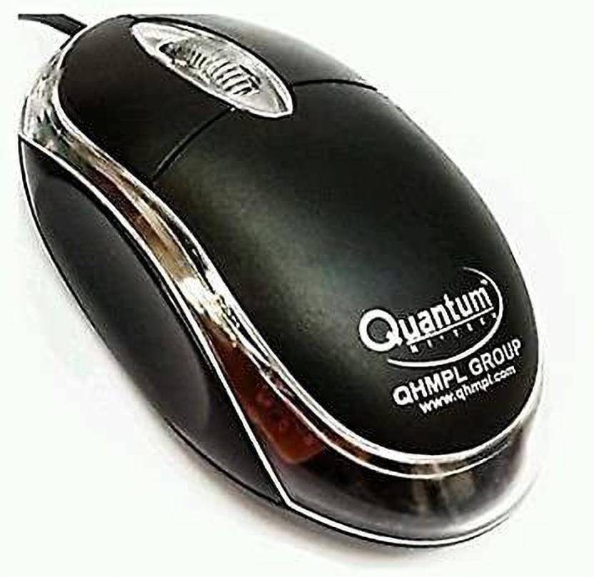 QUANTUM QHM222 1000DPI Resolution Wired USB Optical Mouse Wired Optical ...