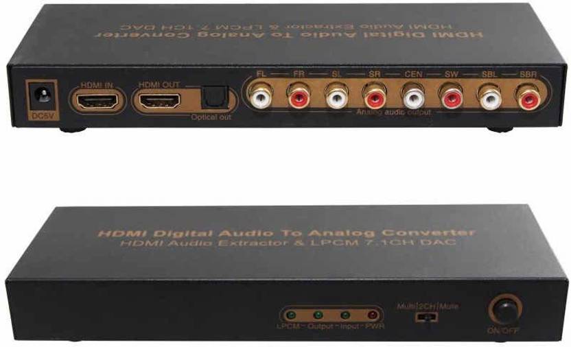 microware 7.1CH LPCM HDMI Audio Converter HDMI Digital Audio Converter ...