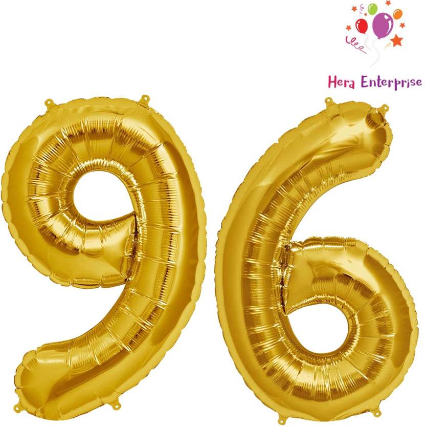 Flipkart.com | HERAENTERPRISE Solid 96 Number Foil Balloon 16" Inch ...