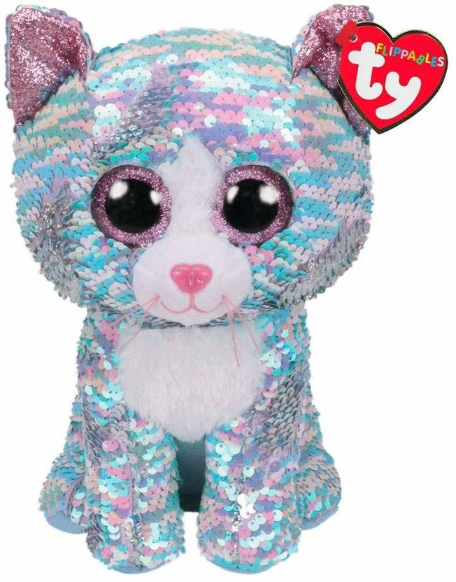 TY Toys Whimsy - Blue Cat Flippables Medium Beanie Boo - 24 cm - Whimsy ...