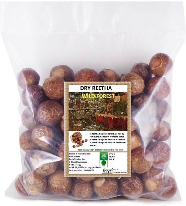WILD FOREST DRY REETHA ( Dry Raw Herb ) 800 GM - Price in India, Buy ...