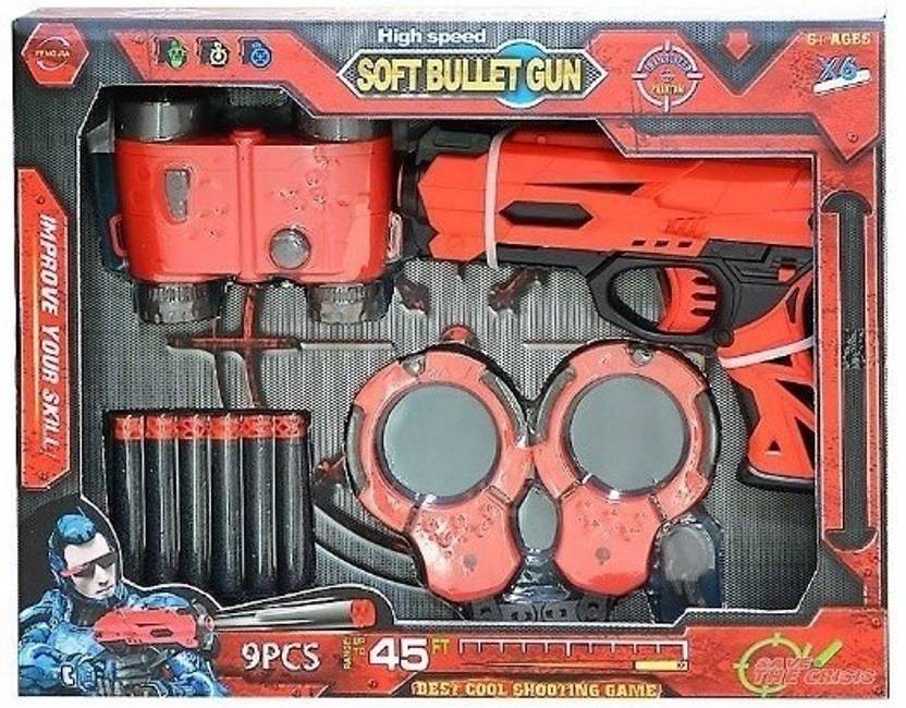 Galactic High Speed Manual Soft Bullet Gun with 6 Foam Bullets ...