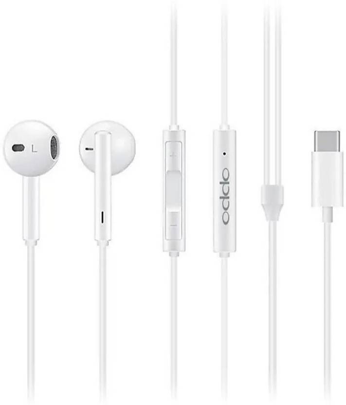 OPPO Smart Wired Type C Earphone with Mic for Calling,HD bass Wired ...