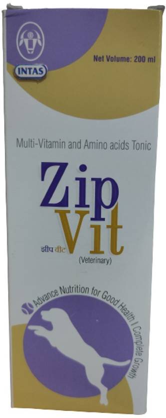 INTAS ZIPVIT SYRUP 200ML Pet Health Supplements Price in India - Buy ...