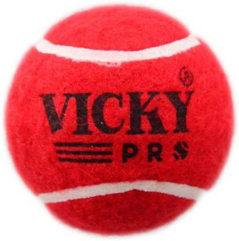VICKY Pro Red Cricket Tennis Ball - Buy VICKY Pro Red Cricket Tennis ...