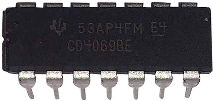 Ihc CD4069BE CD4069UB 4069 CMOS hex inverter DIP-14 IC (PACK OF 5) Motor Control Electronic ...